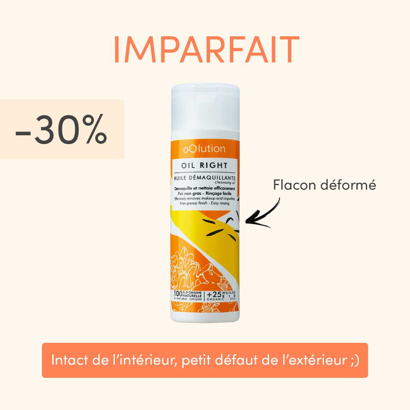 Huile démaquillante naturelle | Oil Right | oOlution | oOlution
